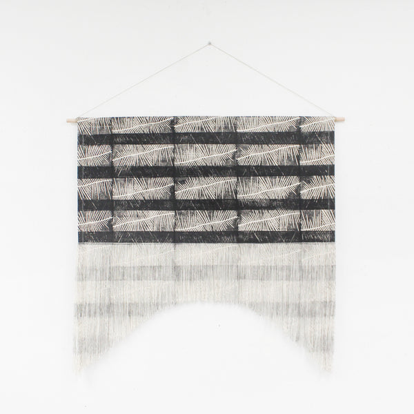Fern Stripe Fringe Arch Wall Hanging in Black – Julia Canright